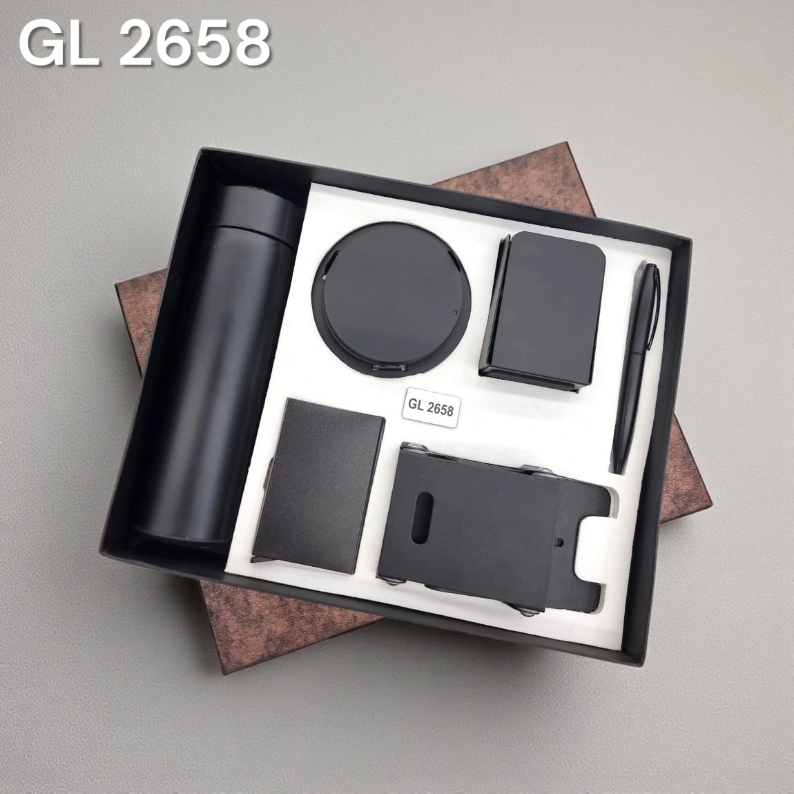 GL 2658 Black Mat Metal 6 in 1 Desktop set