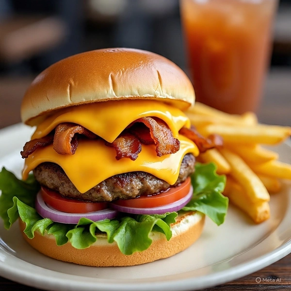 Double Omelette Cheese Burger