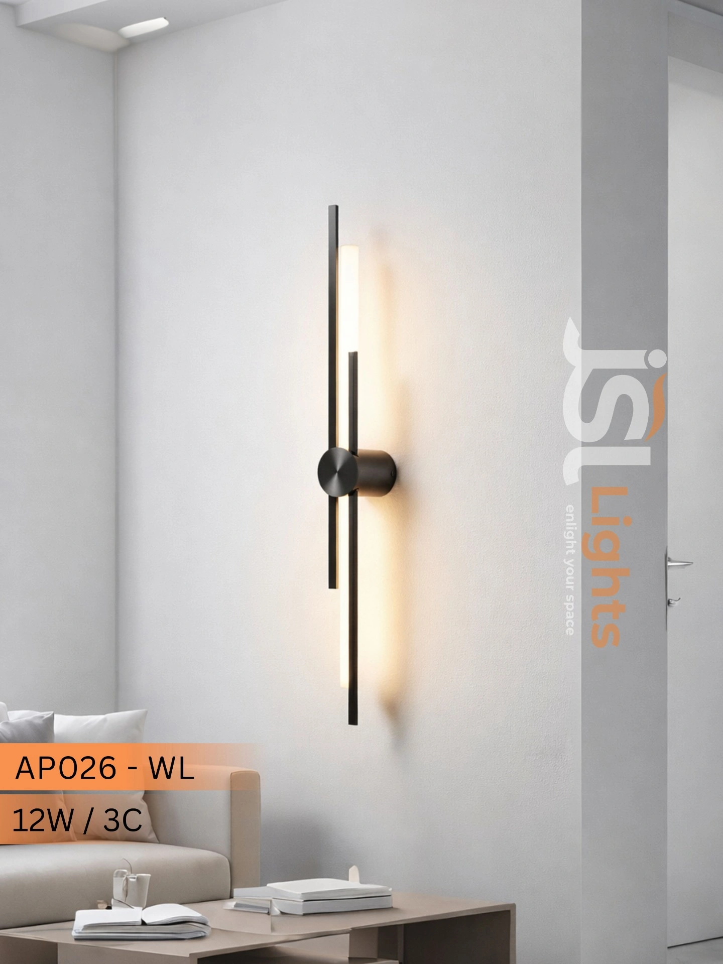 Premium Wall light 12W 3CCT Wall Decorative Light – AP026 Indoor Gold ...