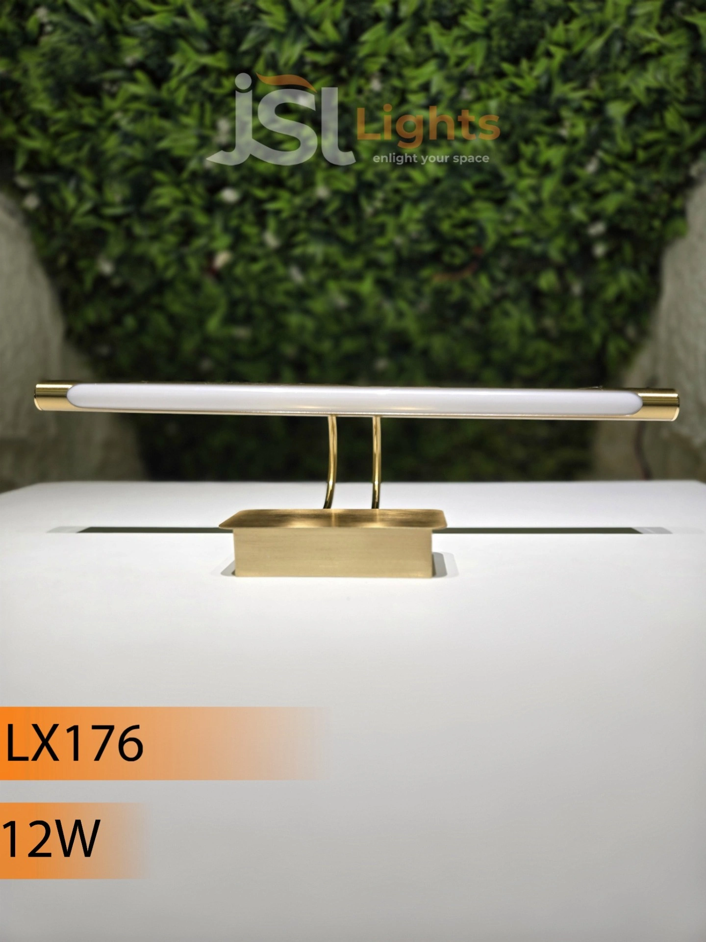 LX 176 12W GD Wall Mirror Light 3CCT