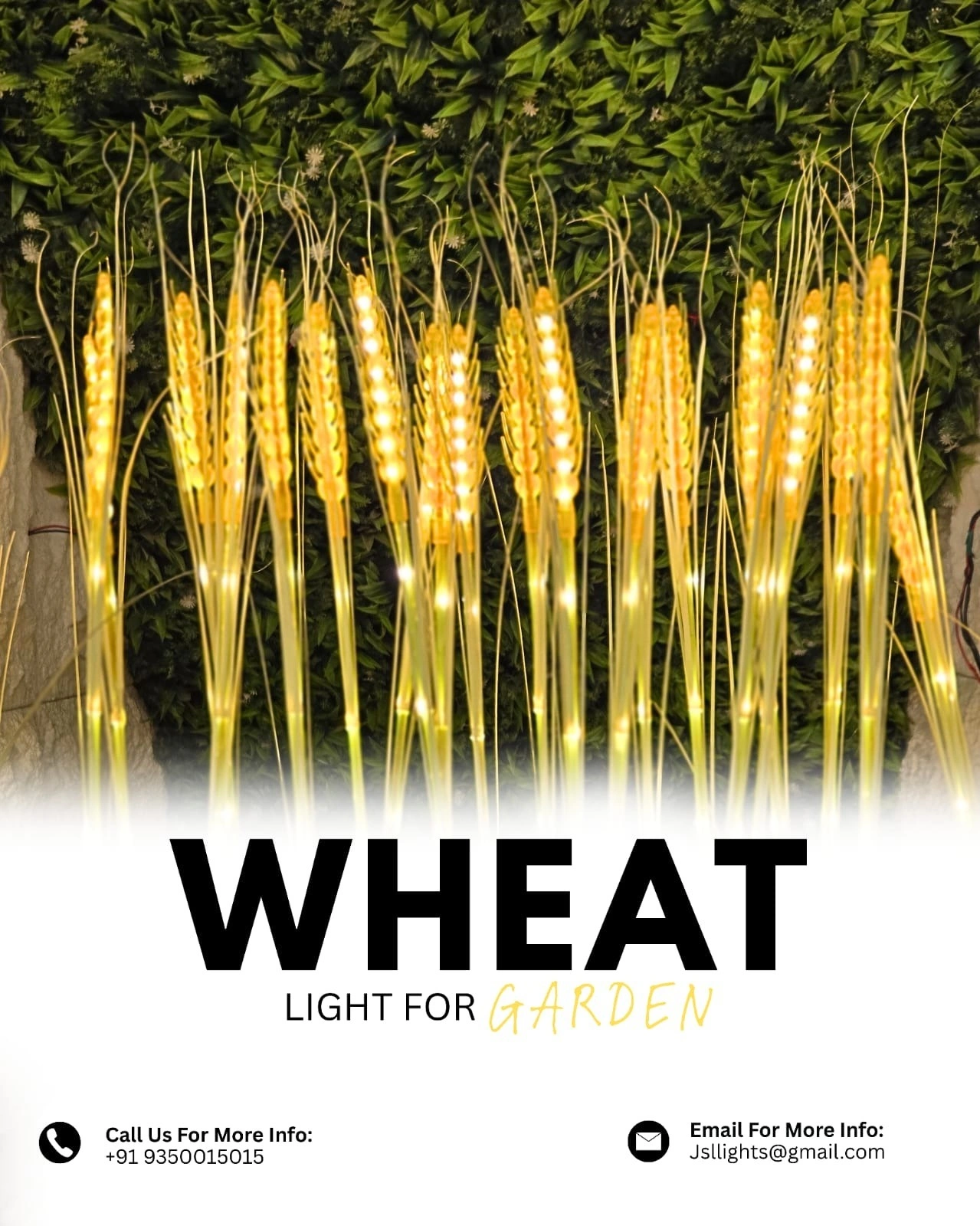 LED Wheat Garden Light (10 Pcs Set) – IP65 Waterproof Artificial Grass ...