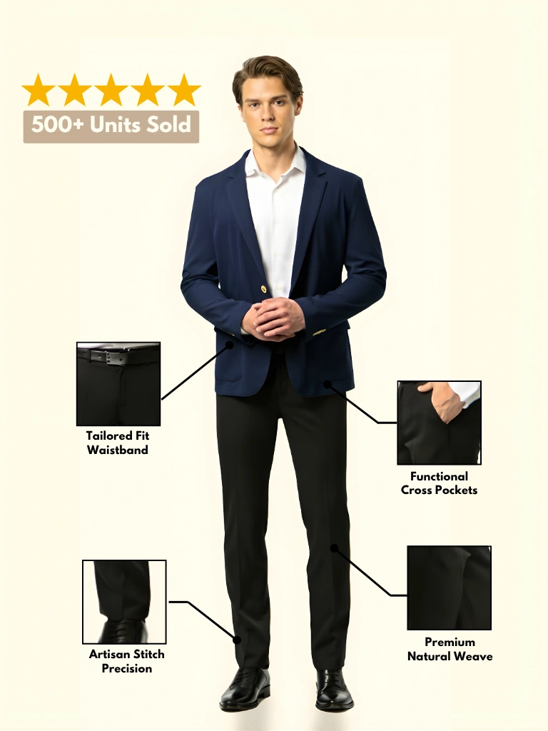 Dmd Clothing Lycra Cotton Stretchable | Plain Formal Trousers | Polo ...