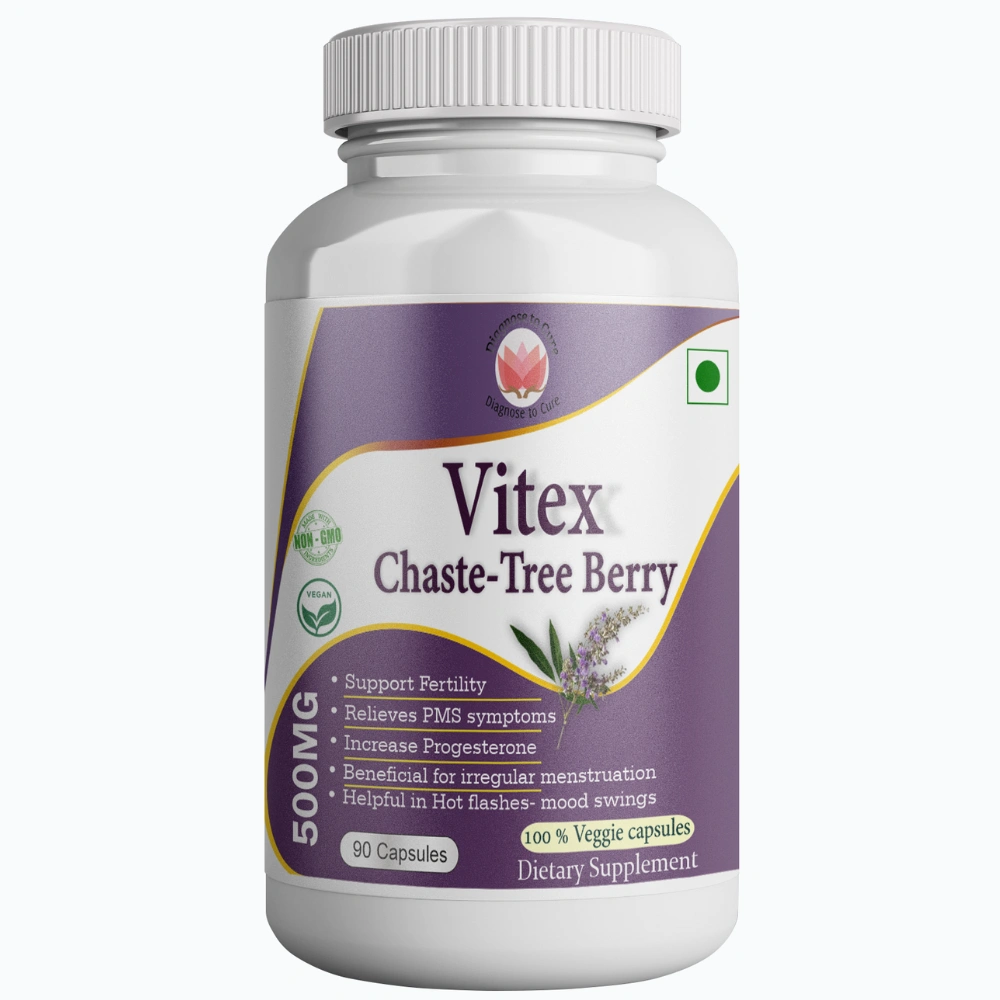 Vitex (Chaste tree berry) 500mg for PCOS & Hormone Balance | Diagnose ...