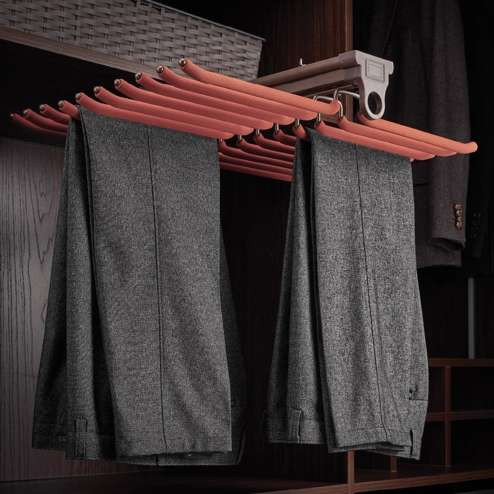 DOUBLE LINE CLOTH HANGER (MOCHA)