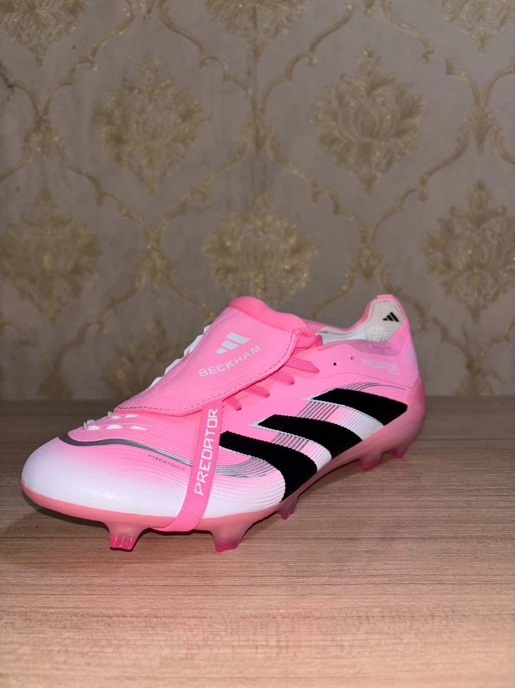 Predator Elite Foldover Baby Pink Colour FG BECKHAM Edition