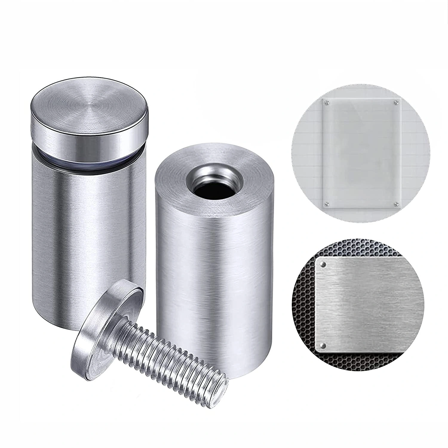 STAINLESS STEEL (19mm Rod Thickness) SPACERS MOUNT STAND OFF BOLTS ...