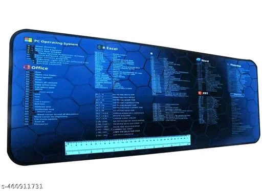 Keyboard Pad with Office Excel Software Shortcuts Key Patterns, Clear ...