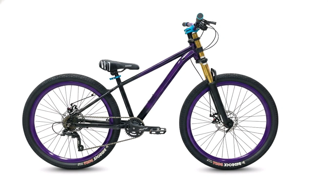 Custom Build mtb stunt cycle purple and black combination with Alloy ...